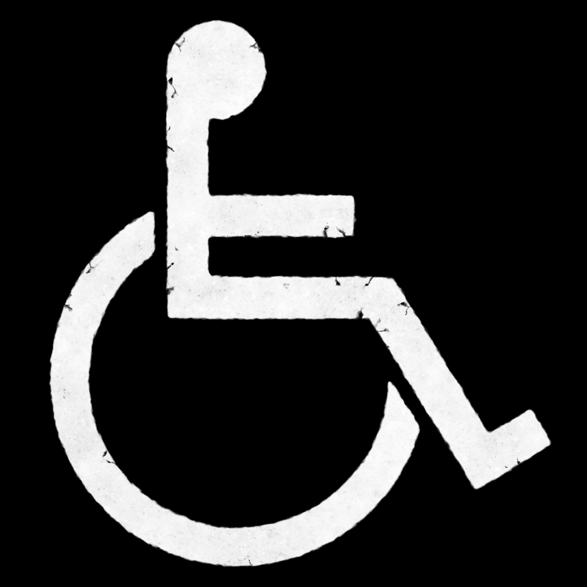 Wheelchair Road Marking 01 | Free PBR texture from cgbookcase.com